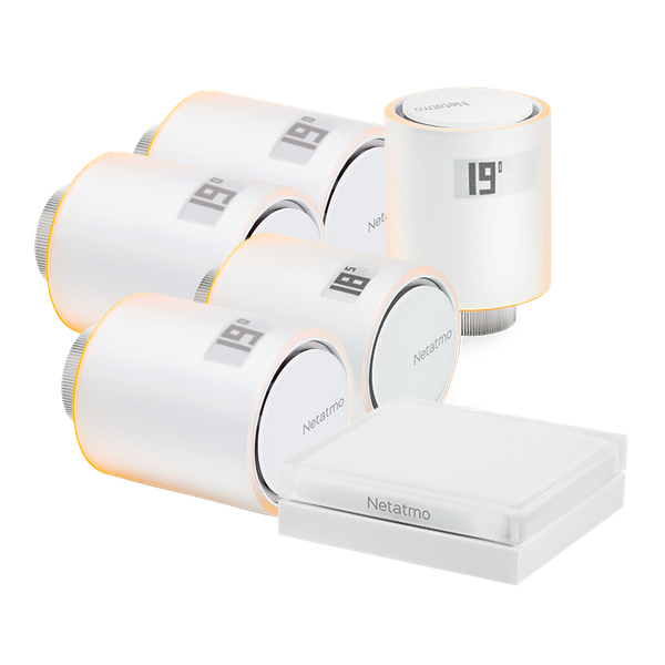 Pakket voor collectieve verwarming + 3 Thermostaatknoppen | Netatmo